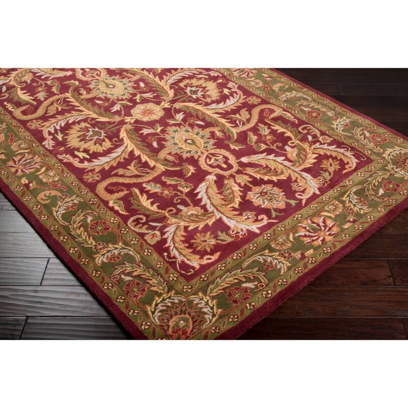Hand-knotted Legacy Collection Wool Area Rug - 8' Round - Overstock ...
