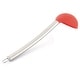 Stainless Steel Handle Heat Resistant Soup Scoop Spoon Ladle Red Silver ...
