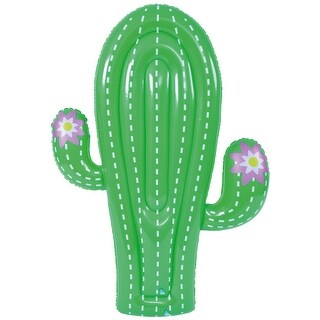 5.75' Inflatable Green Jumbo Cactus Shaped Pool Float - Bed Bath ...