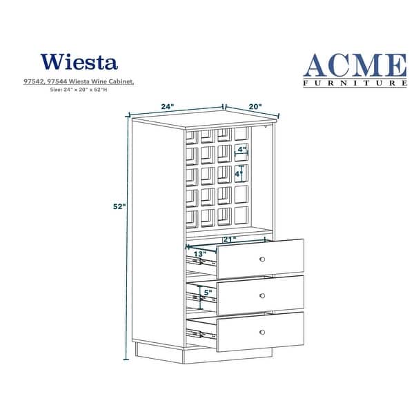 Contemporary Wooden MDF Cabinets Wine Cabinet and Three Bottom Drawers ...