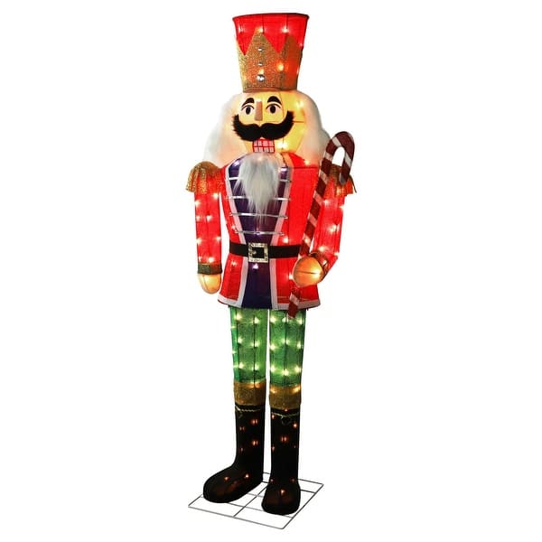 Veikous 5 Ft 3d Warm White Light Nutcracker Christmas Holiday Yard