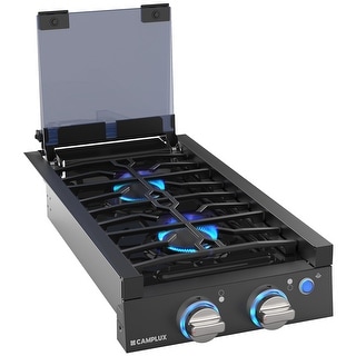 CAMPLUX 12 in. RV Propane Gas Cooktop with 2 Burners - Bed Bath ...