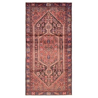 ECARPETGALLERY Hand-knotted Andelz Black Wool Rug - 4'3 x 8'6 - Bed ...