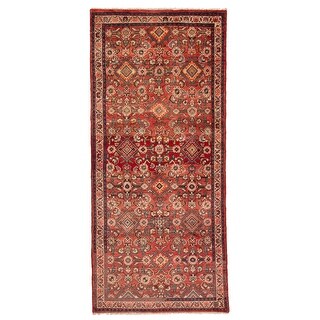 ECARPETGALLERY Hand-knotted Andelz Dark Copper Wool Rug - 3'10 x 8'10 ...
