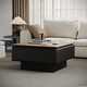 Mid Century Modern MDF Lift Top Coffee Table with Hidden Storage and ...