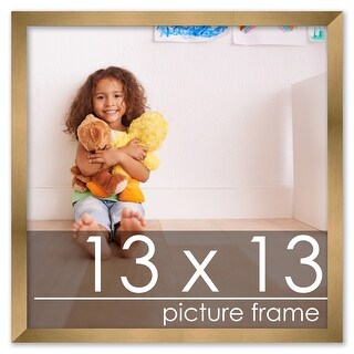 13x13 Contemporary Bronze Complete Wood Square Picture Frame with UV ...