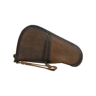 STS Ranchwear Western Gun Case Mens Leather Zipper Med Brown - Bed Bath ...
