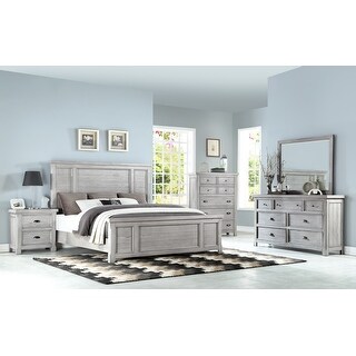The Gray Barn Edison 5-Piece Modern Farmhouse Bedroom King Set - Bed ...