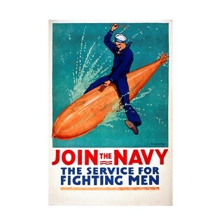 Print Collection 'Join the Navy the Service for Fighting Men' Canvas ...