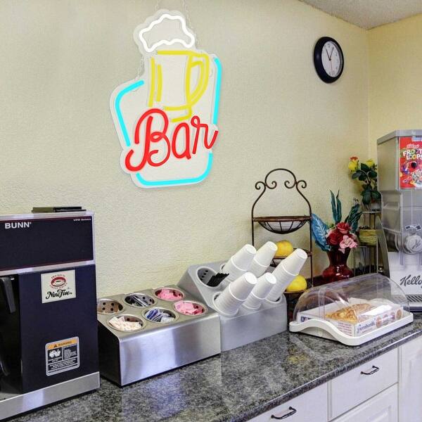 Bar Beer LED Neon Open Sign Business Store Animated Motion Light Sign ...