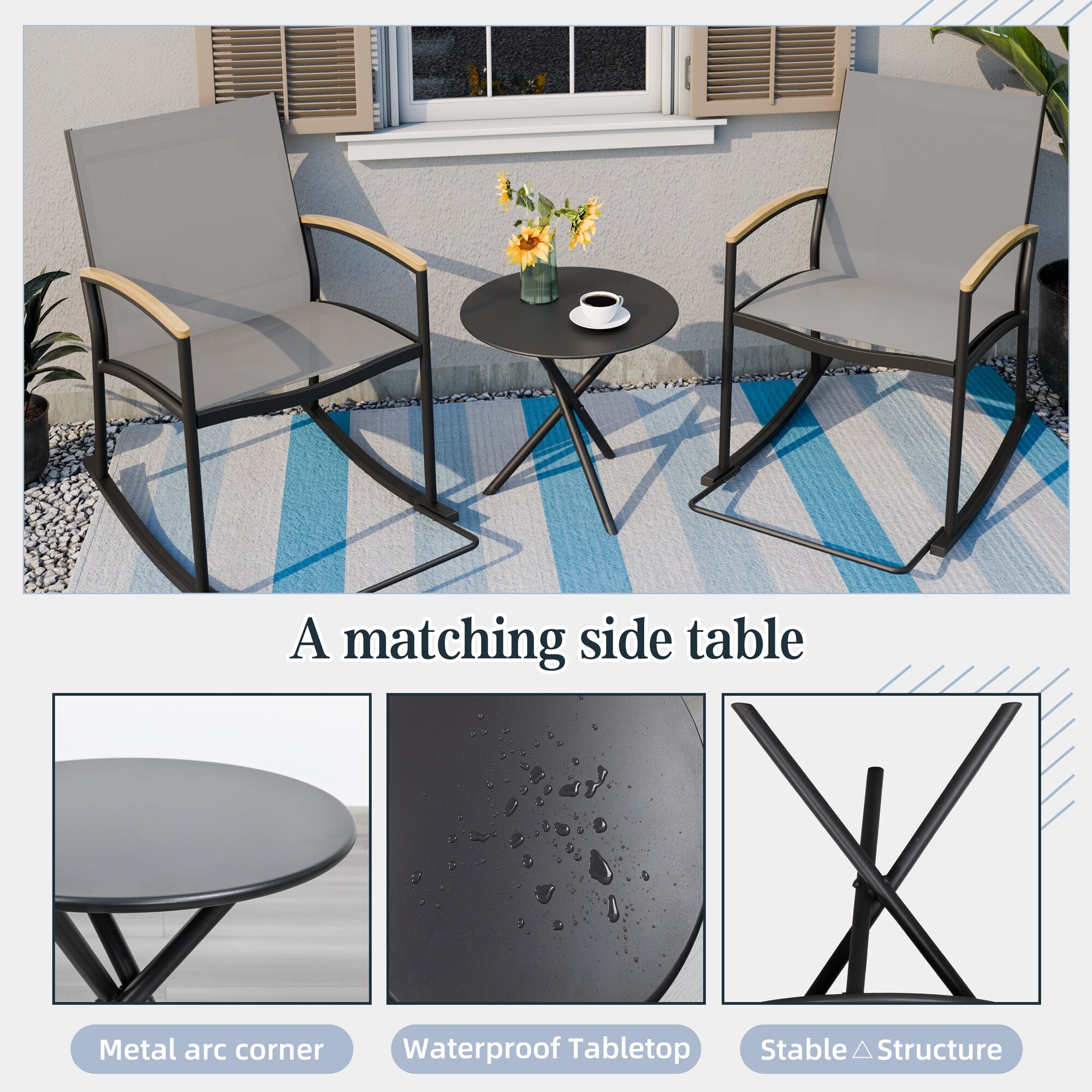 Waterproof bistro set store