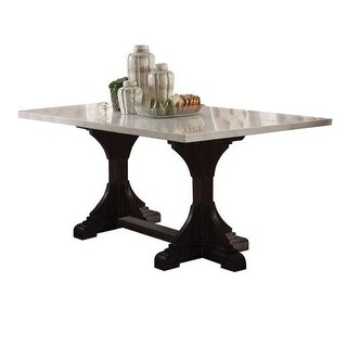 Brown dining table solid wood Gerardo table rectangular shape table ...
