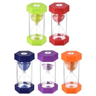 5 Pcs Colorful, Sand Timers, 3/5/10/20/30 Minutes Sandglass ...