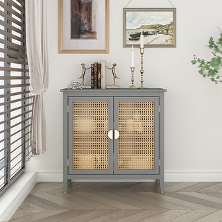 Kowloon sideboard lockers with handmade natural rattan doors - Bed Bath ...