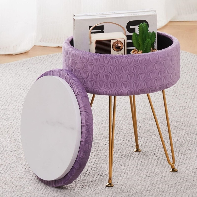 Purple Storage Ottomans - Bed Bath & Beyond