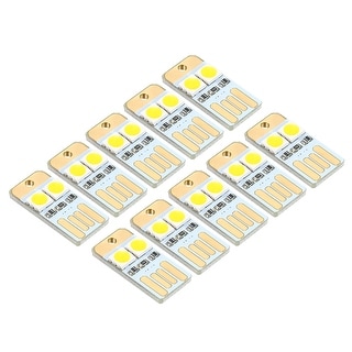 10Pcs 0.3W Mini USB LED Light 3000-3200K Slim Lamp Module Warm White ...