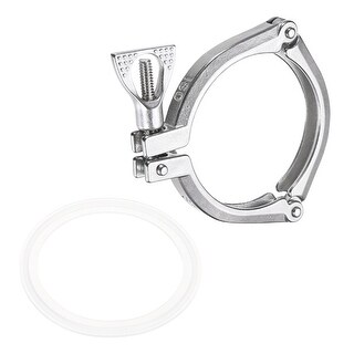 Stainless Steel Sanitary Single Pin Tri Pipe Clamp 2" with Silicone ...