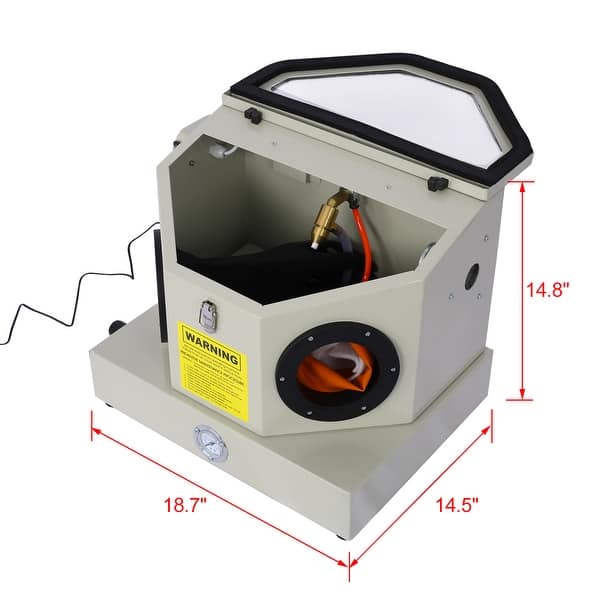 Mini Sandblaster Workbench with Heavy Steel Construction and Built-in ...
