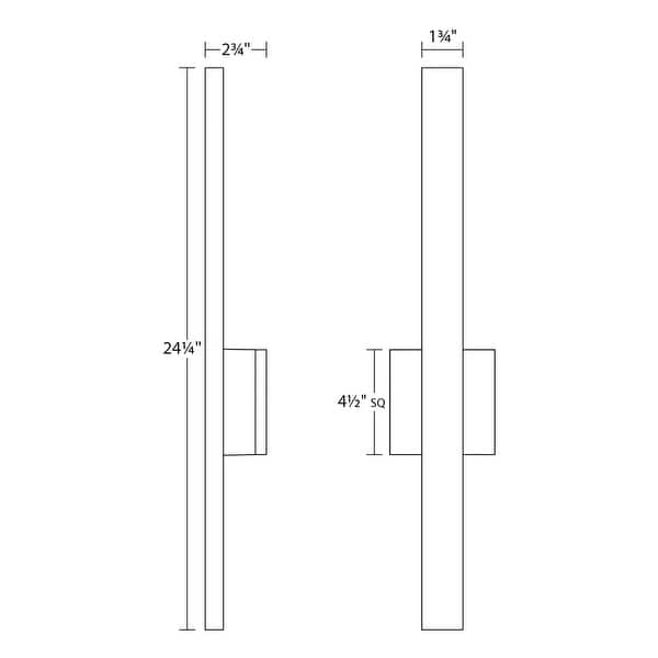 Inside-Out Sword LED Outdoor Textured Bronze Sconce - Bed Bath & Beyond ...