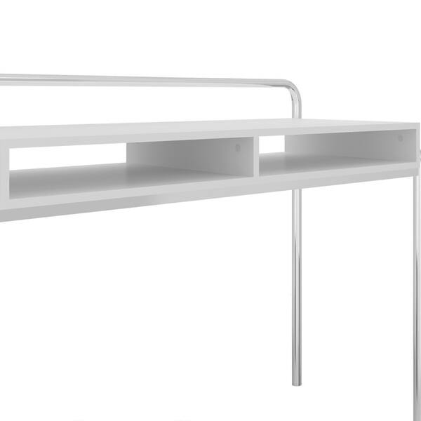 Tubular Metal Frame Receptionist Desks Writing Table for Home Office ...