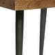 Villard Mango Wood Handcrafted Parquet Side Table by Christopher Knight ...