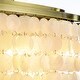 CraftHome 11-Light Unique/Statement Coastal Natural Capiz Shell Oval ...