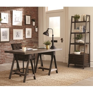Rustic Industrial Design Adjustable Desk Home Office Collection - Bed ...