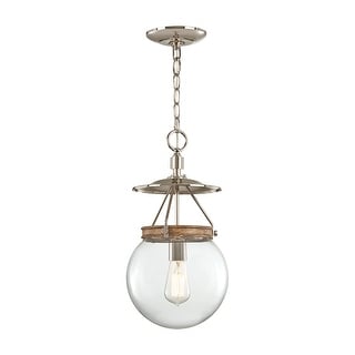 Minka Lavery 27201 1 Light Foyer Pendant from the Madison Avenue Collection - polished nickel ...