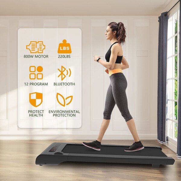 Black Treadmills for Home Foldable Treadmill with Remote Control - Bed ...
