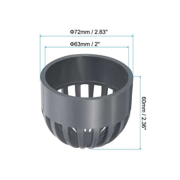 Atrium Grate Cover Round Outdoor UPVC Sewer Drain Pipe Fitting Gray ...