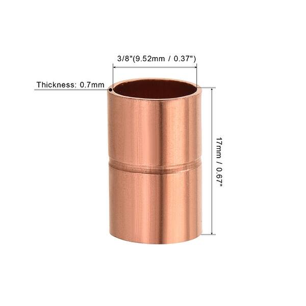 Straight Copper Coupling Fittings Welding Joint f HVAC Air Conditioner ...