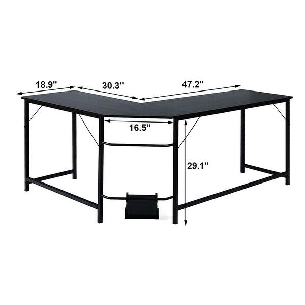 Computer PC Gaming Table Workstation Streamer Wide Tabletop CPU Storage ...