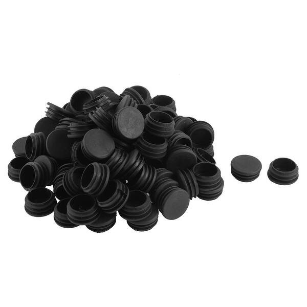 32mm Plastic Furniture Round Tube Inserts End Blanking Caps Black 100 ...