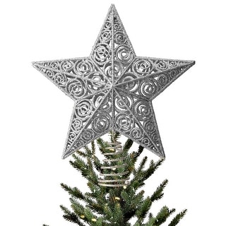 12" Glitter 3D Star Tree Topper - Bed Bath & Beyond - 34546872