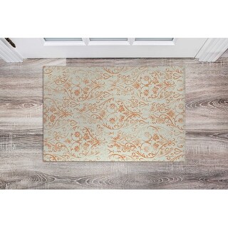MOD DAMASK GOLD Doormat By Kavka Designs - Bed Bath & Beyond - 38247751
