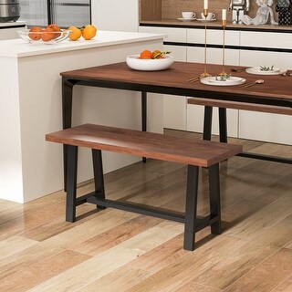 Dining Bench 2/3 Person Bench with Metal Frame - Bed Bath & Beyond ...