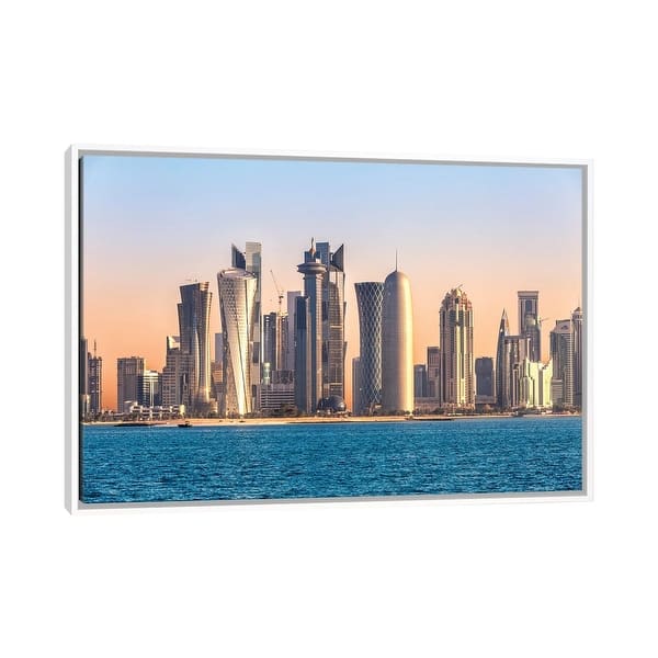 iCanvas "Doha Skyline, Qatar I" by Matteo Colombo Framed Canvas Print ...