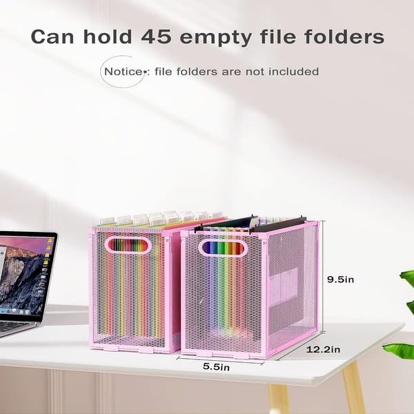 Hanging File Organizer(Pink 1 Pack) - Bed Bath & Beyond - 39310828