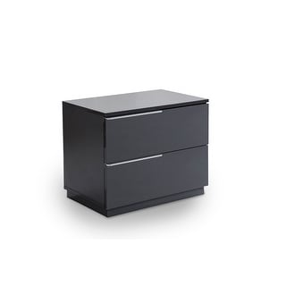 Warsaw 2-Drawer Nightstand in Glossy finish, Right - Bed Bath & Beyond ...