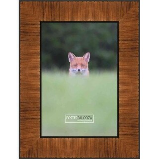 5x6 Contemporary Honey Pecan Complete Wood Picture Frame with UV ...