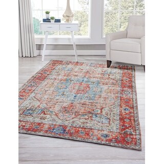 Fremont Red/Multi Area Rug by Greyson Living - Bed Bath & Beyond - 28110332