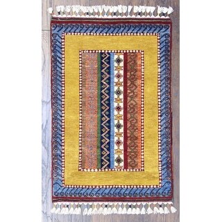 Wahi Rugs Hand Knotted Tribal Souf Design 2'0"x3'0" - Bed Bath & Beyond ...