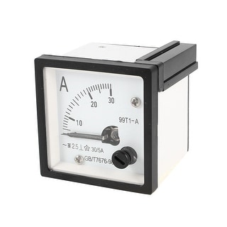 AC 0-30A Measuring Range Panel Mounting Ammeter Ampere Meter 99T1 48mm ...