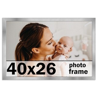 40x26 Frame Stainless Steel Silver Picture Frame - Modern Photo Frame ...