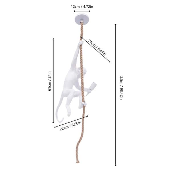 hanging monkey ceiling light