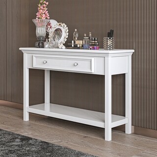 Modern Country Inspired Solid Wood Structure Console Table - Bed Bath ...