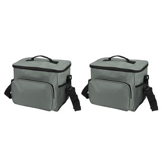 2 Pcs Lunch Box for Women/Men, Insulated Lunch Bag, 9.4x6.7x10.2 Inch ...