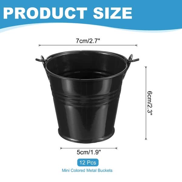 small galvanised buckets