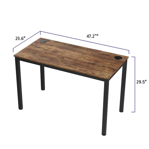 39" Home Dinning Table Office Work PC Computer Desk Student Writing ...