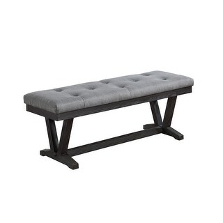 Best Quality Furniture Button Tufted Linen Fabric Benches - Bed Bath ...